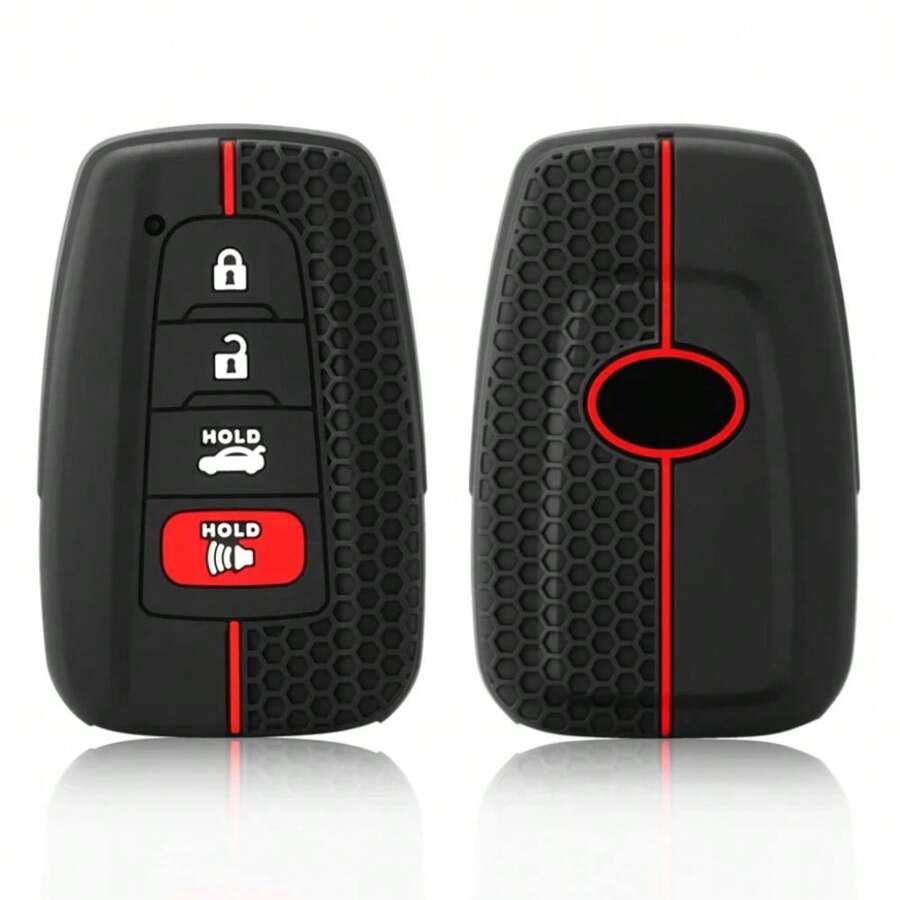 Silicone Car Key Cover Accessories For Toyota 4Runner Corolla RAV4 ...