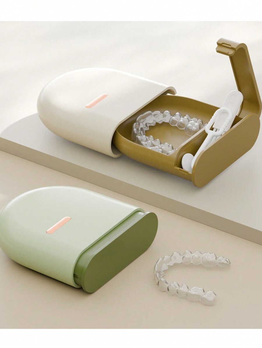 1pc Portable Invisible Teeth Alignment Retainer Storage Box (Excluding ...