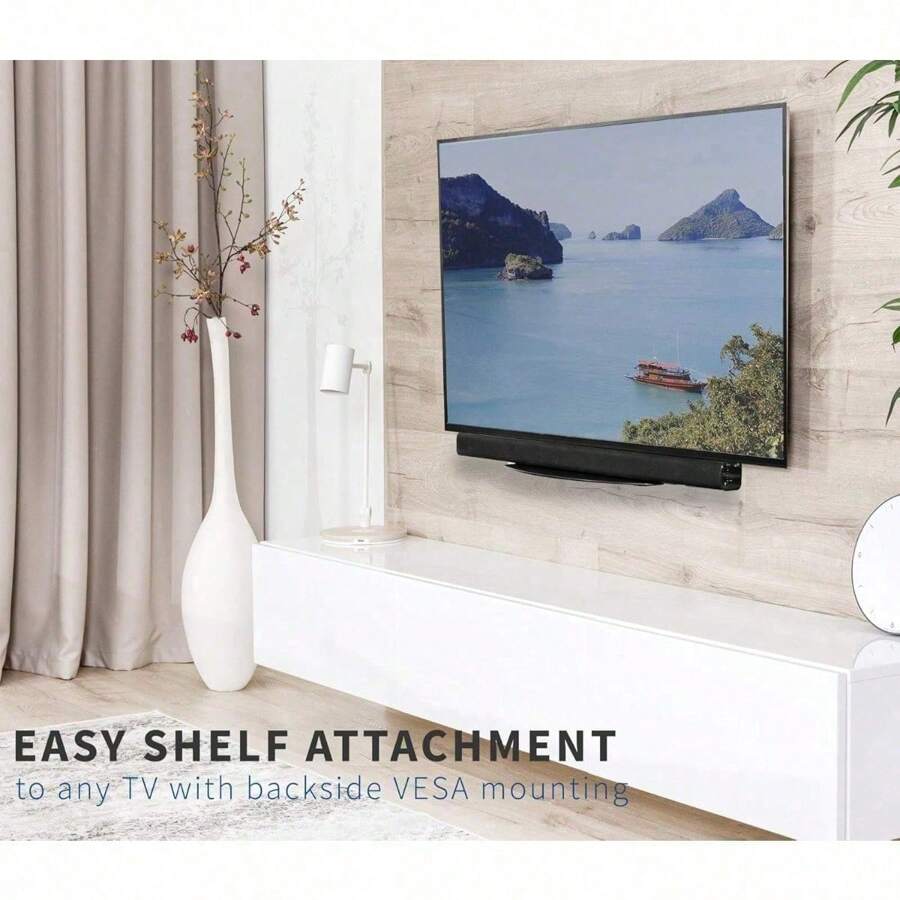 Under Above VESA Back Of TV Wall Mount Shelving Bracket With Tilt, DVD ...