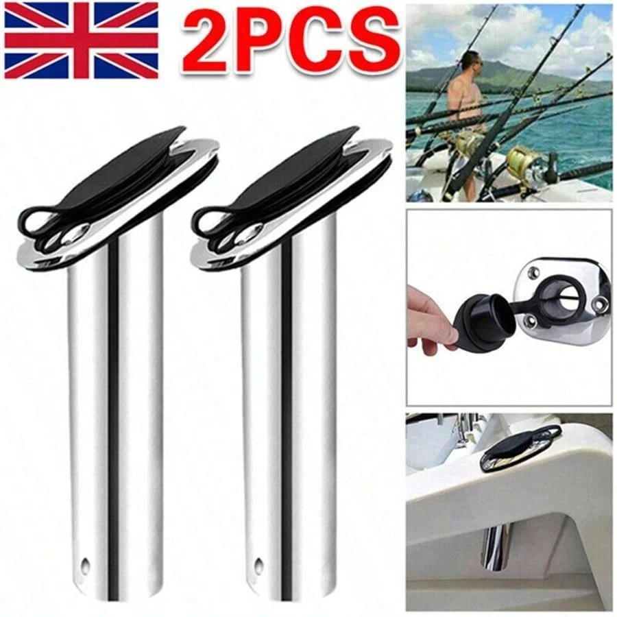Stainless Steel Deck Yacht Fishing Rod Seat Fishing Boat Fishing Rod ...