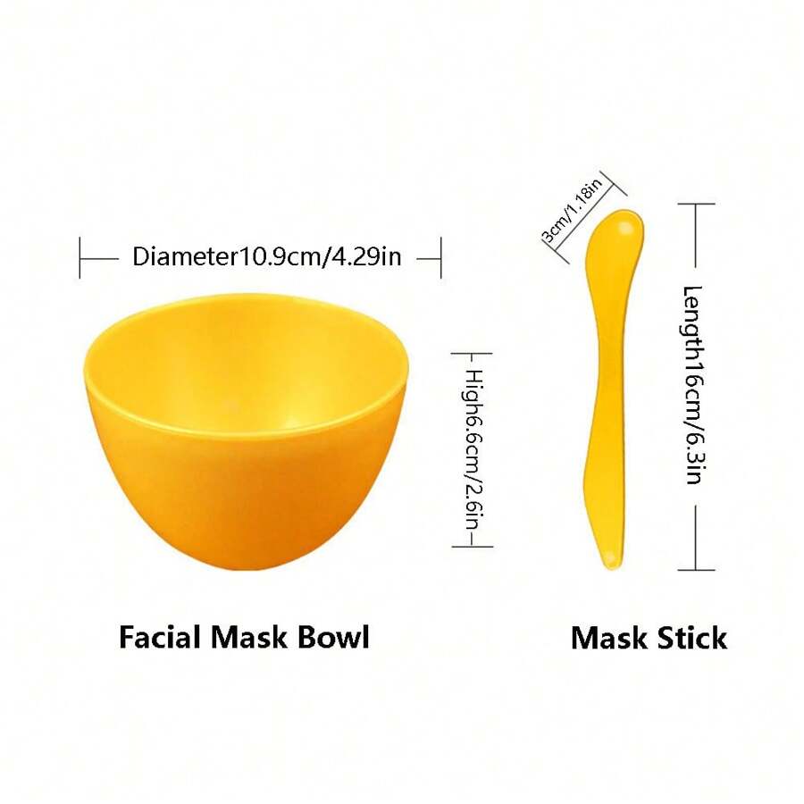 Face Mask Mixing Bowl Set, DIY Facemask Mixing Tool Kit With Facial ...