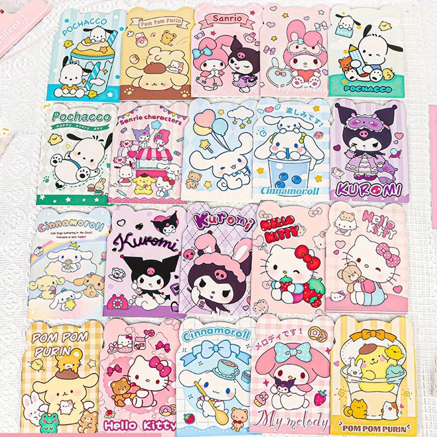 Sanrio SANRIO Mini Notepads - Hello Kitty, Kuromi, Cinnamoroll, My ...