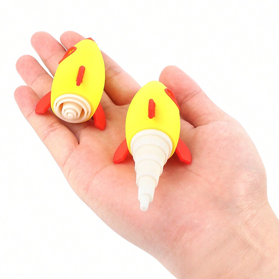 3D Printed Retractable Rocket Toy, Realistic Rocket Model, Stress ...