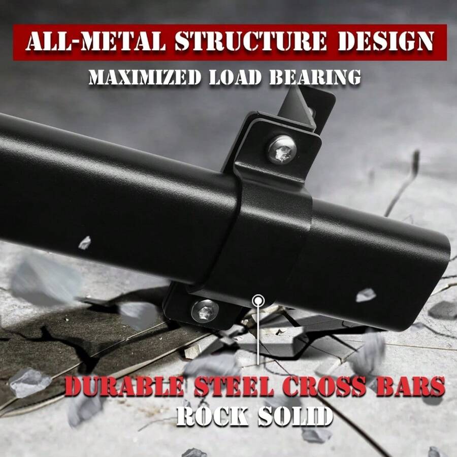 Roof Rack Cross Bars, Matte Black Heavy Duty Stainless Steel Cargo ...