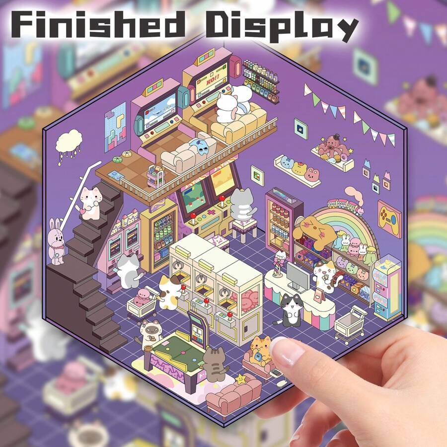 3D Cute Landscape Stickers For Miniature Scenes Multiple Themes DIY ...