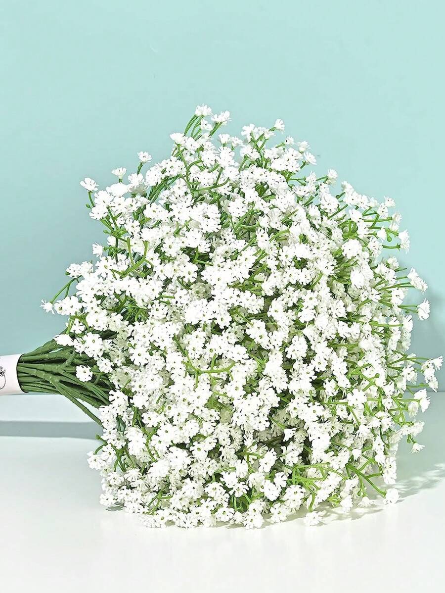 12 Stücke künstliche Schleierkraut Blumen, gefälschte weiße ...