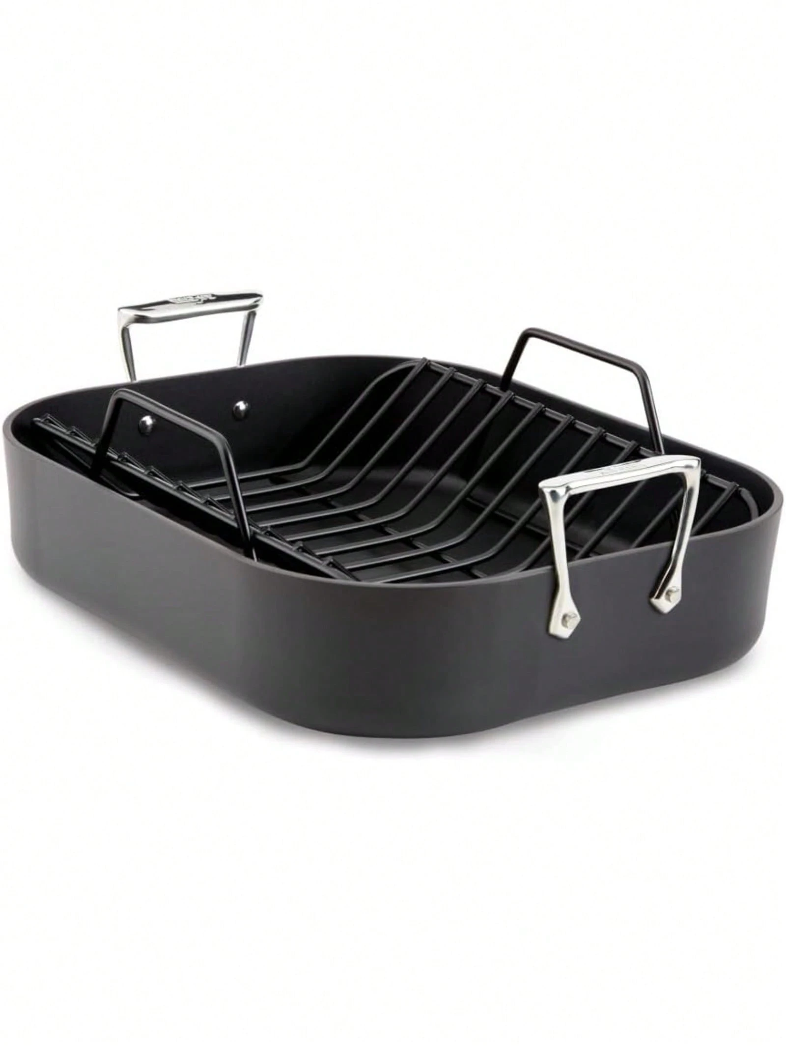Hard Anodized Nonstick Roaster And Nonstick Rack 13x16 Inch Oven ...