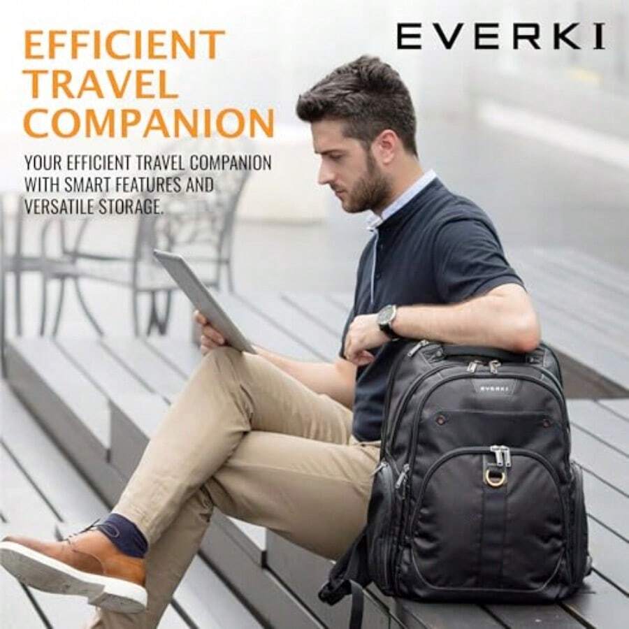 Everki 95691 Atlas - Laptop Backpack 13-Inch To 17.3-Inch Adaptable ...