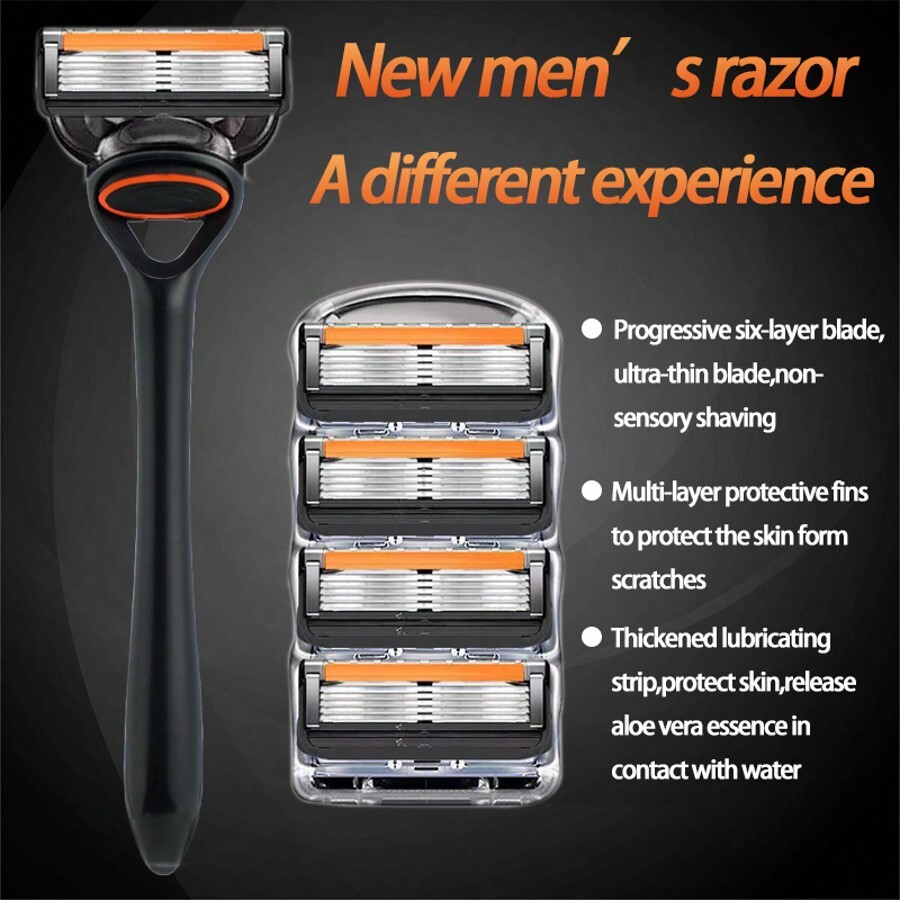Classic Shaver, Manual Shaver With Five Layers Of Blades, Stainless ...