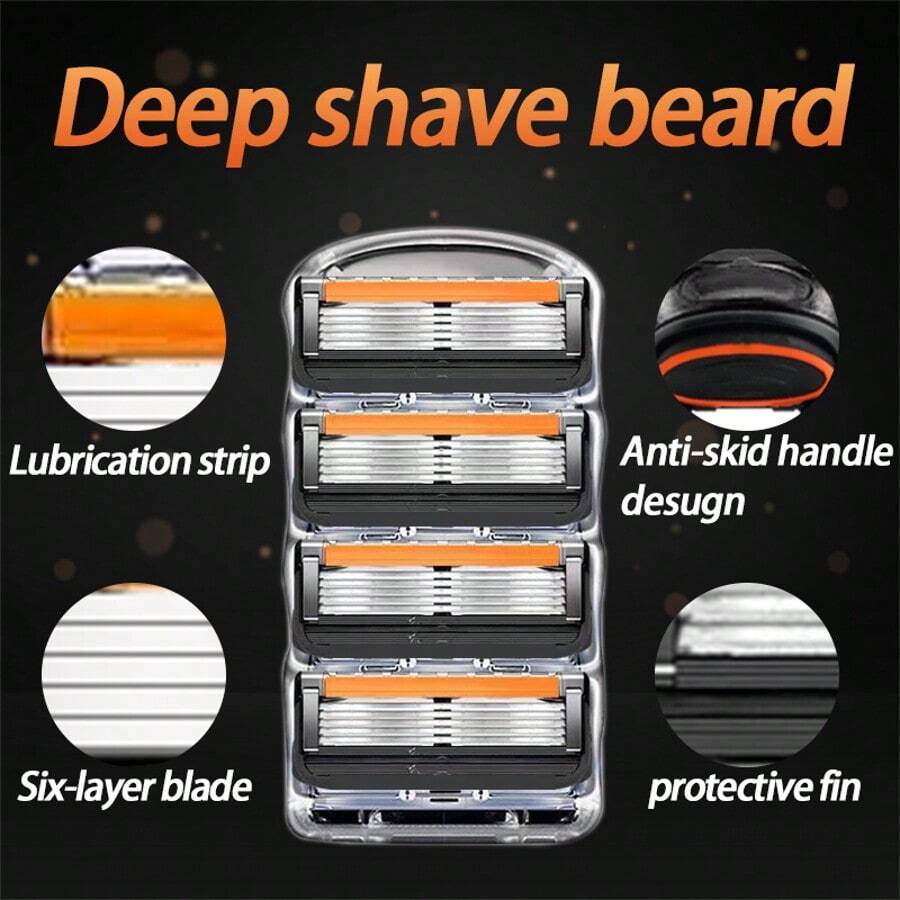Classic Shaver, Manual Shaver With Five Layers Of Blades, Stainless ...