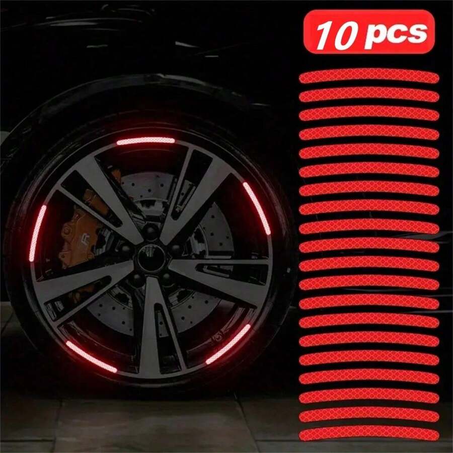 Multipurpose Reflective Strips, Car Wheel Hub Reflective Stickers, Bike/Motorcycle/Stroller ...