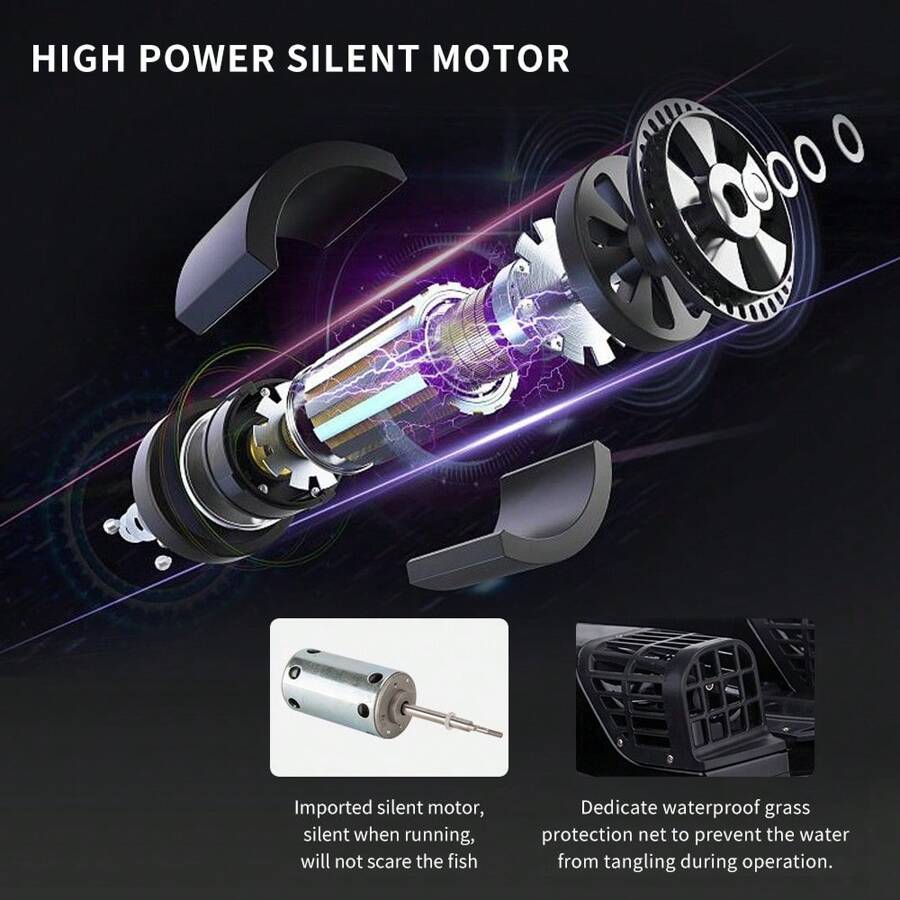 MINSHUXI 1.5kg Load Fishing Bait Boat 300m Remote Control Fishing Lure ...