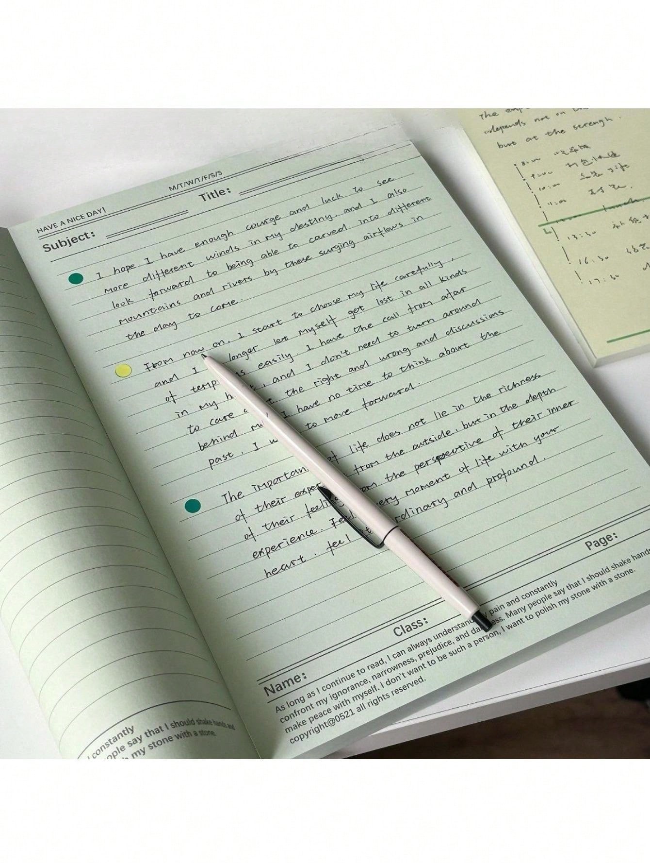 30 Sheets Simple Fresh B5 Notebook Smooth And Fluent Writing Essential ...