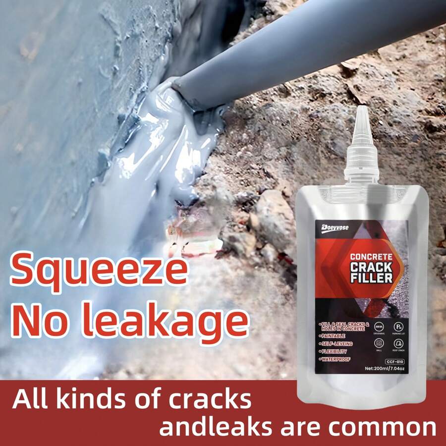 Doeyvose Fast-Drying Waterproof Concrete Crack Repair Sealant - Weather ...