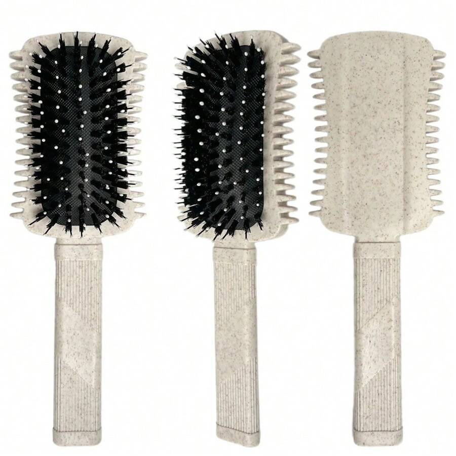 Nylon Tooth Air Cushion Hair Brush Bouncy Styling Curling Brush Straw