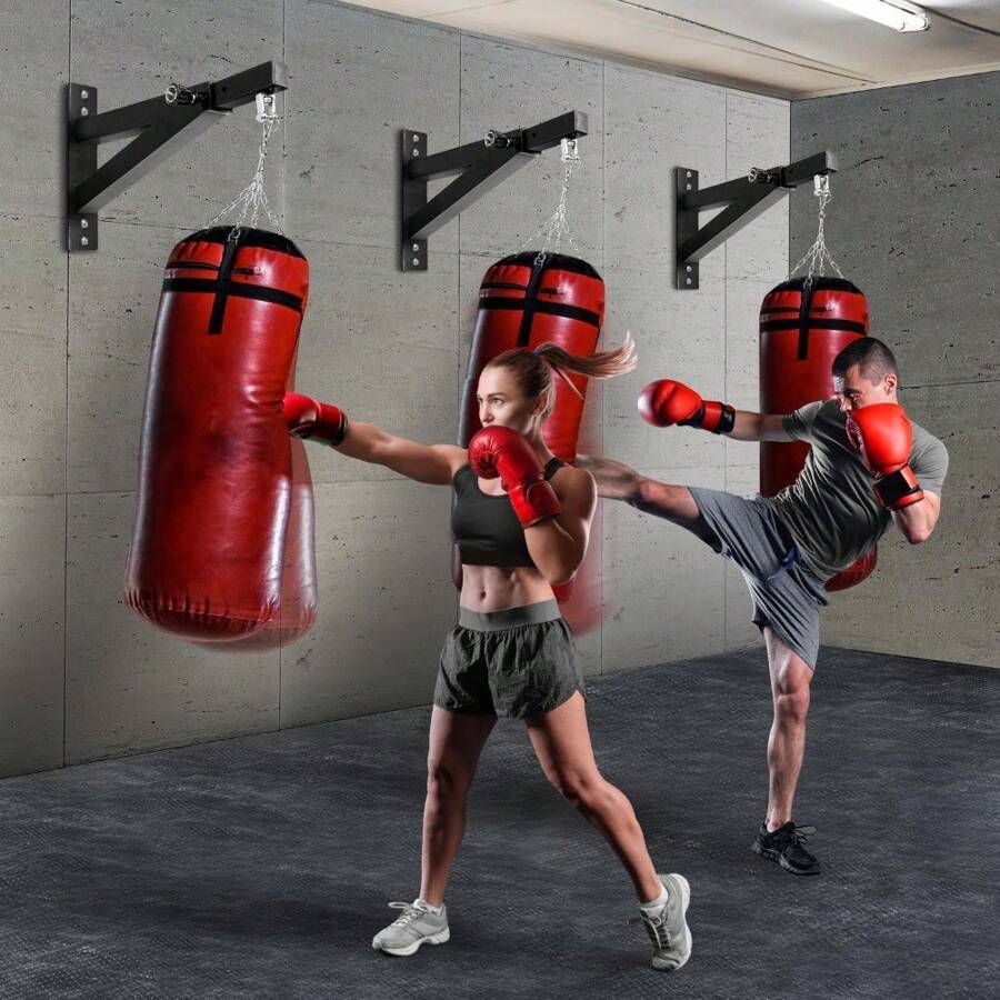 Heavy Bag Hanger Wall Mount Punching Bag Hanger, Adjustable Heavy Duty ...