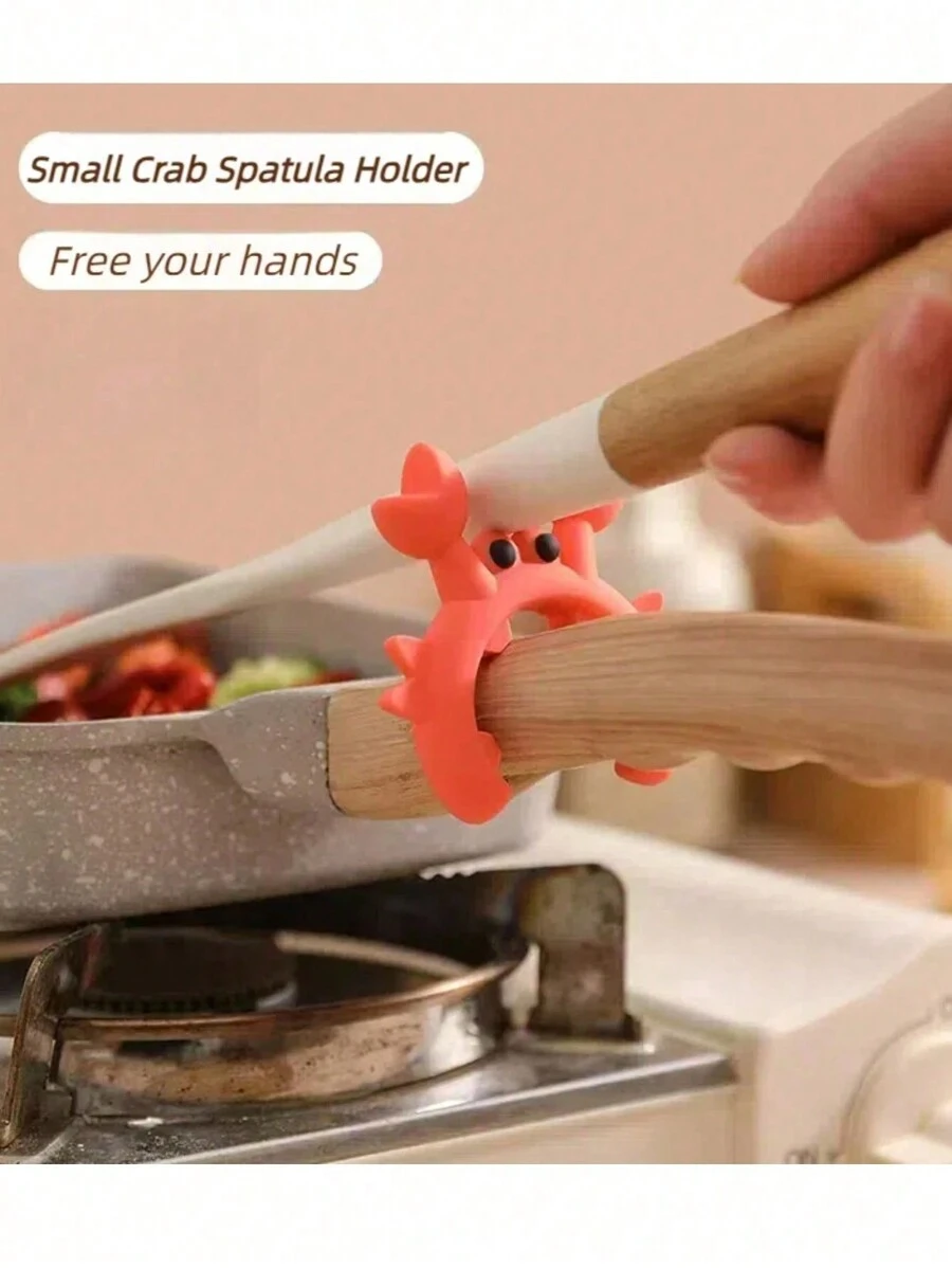 2pcs Silicone Pot Holder Rack, Kitchen Stove Anti-Spill Ladle Stand ...