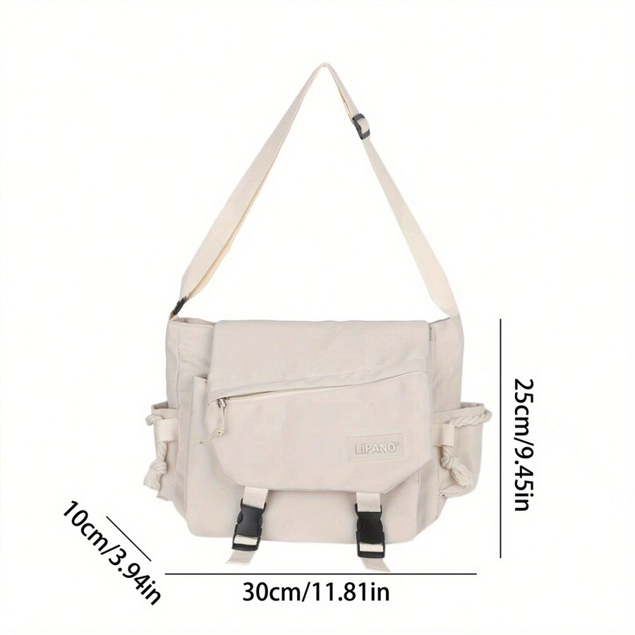 Retro Utility Courier Bag, Large Capacity One Shoulder Bag, Student ...