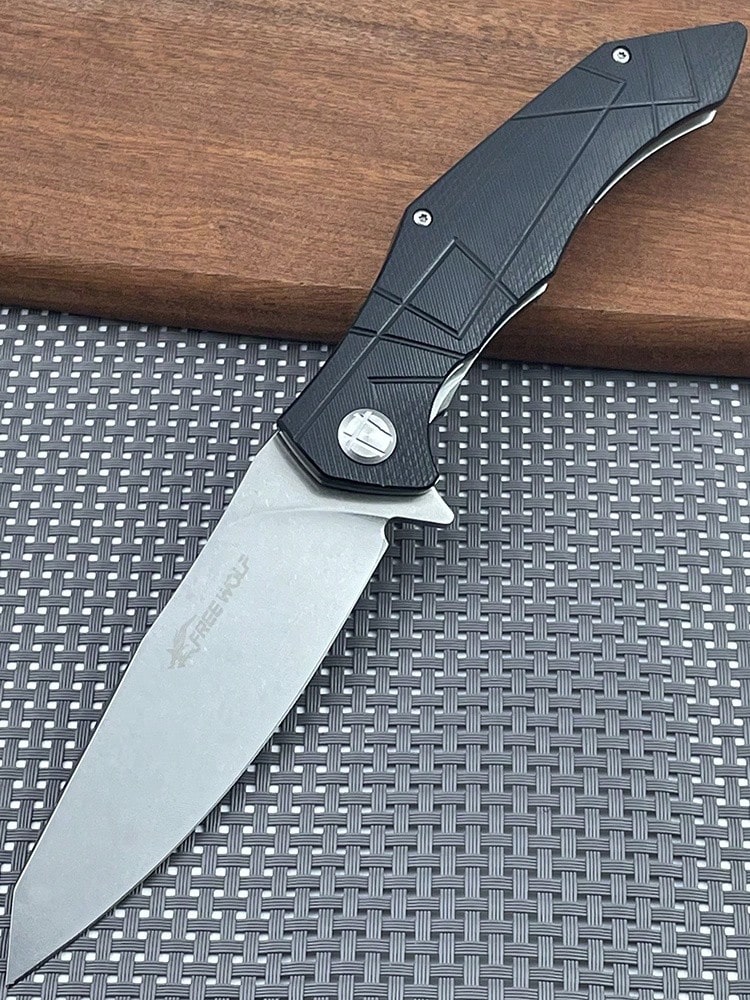 High Quality Hunting Folding Knife Knife D2 Blades 420Steel +G10 Handle ...