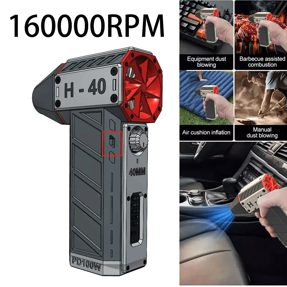 160,000 RPM Turbo Fan High Power Blower Fan, Brushless Motor Variable ...