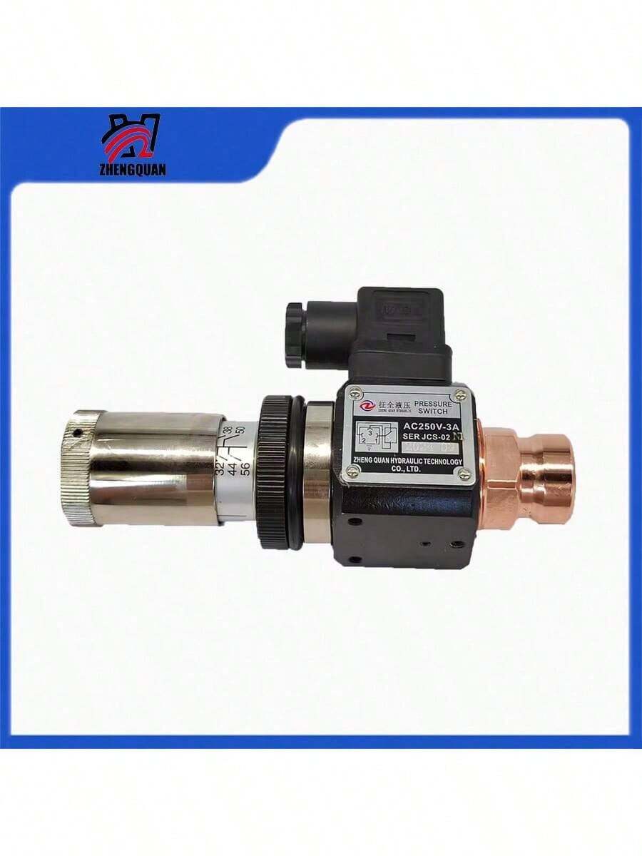 Zhengquan JCS-02NLL Pressure Switch External Teeth Red Copper Hydraulic ...