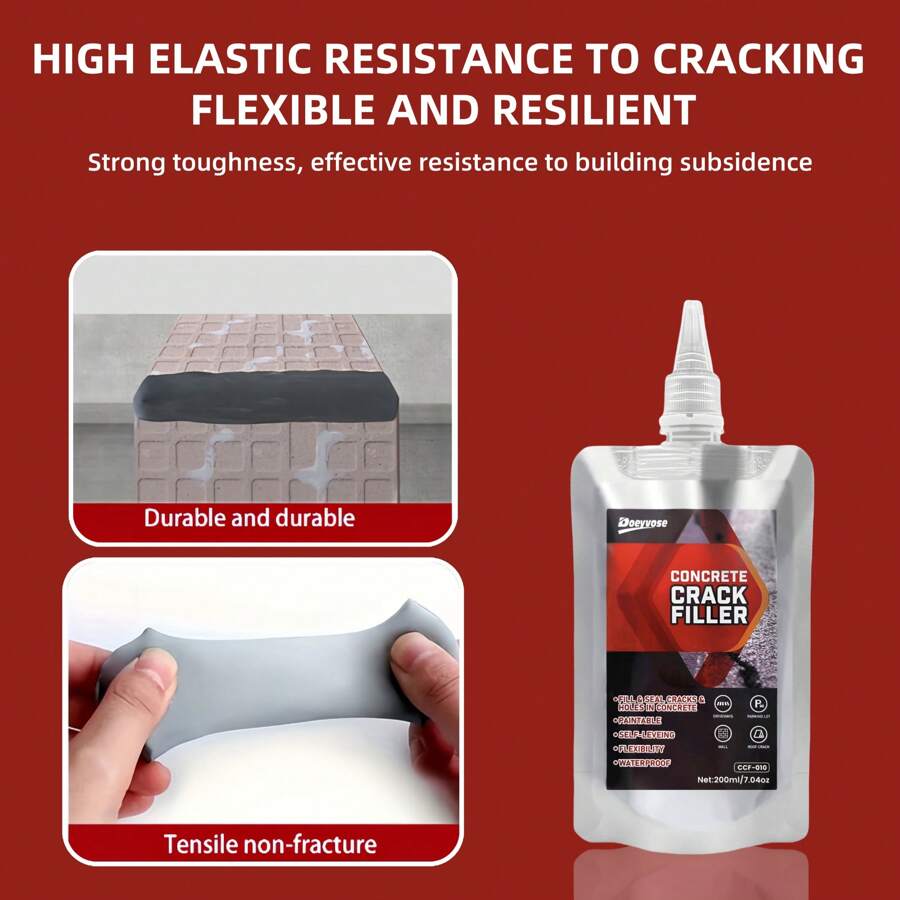 Doeyvose Fast-Drying Waterproof Concrete Crack Repair Sealant - Weather ...