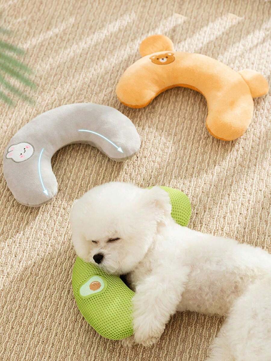 1pc Calming Dog And Cat Pillow, Soft And Fluffy Dog Bed Pillow, U ...