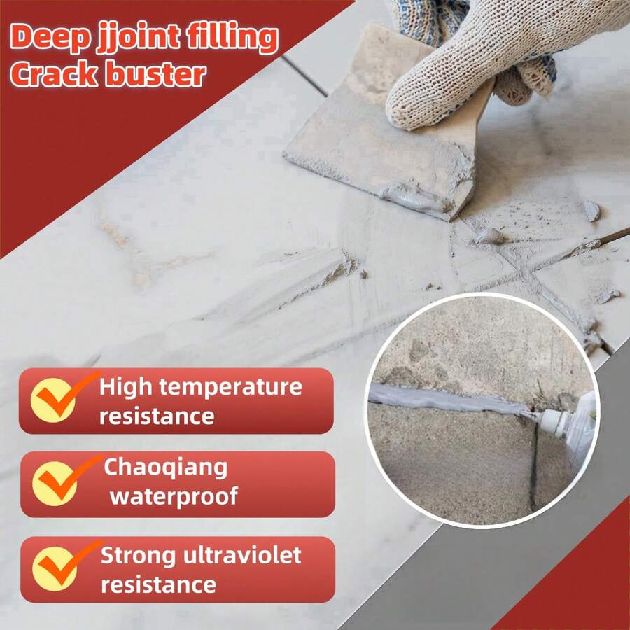 Doeyvose Fast-Drying Waterproof Concrete Crack Repair Sealant - Weather ...