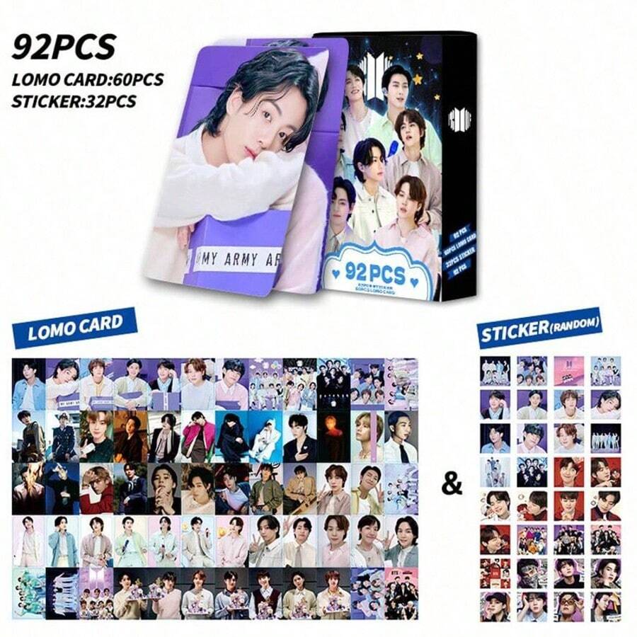 Photocard Stickers, Double-Sided Holographic Photocard, Lomo Cards ...