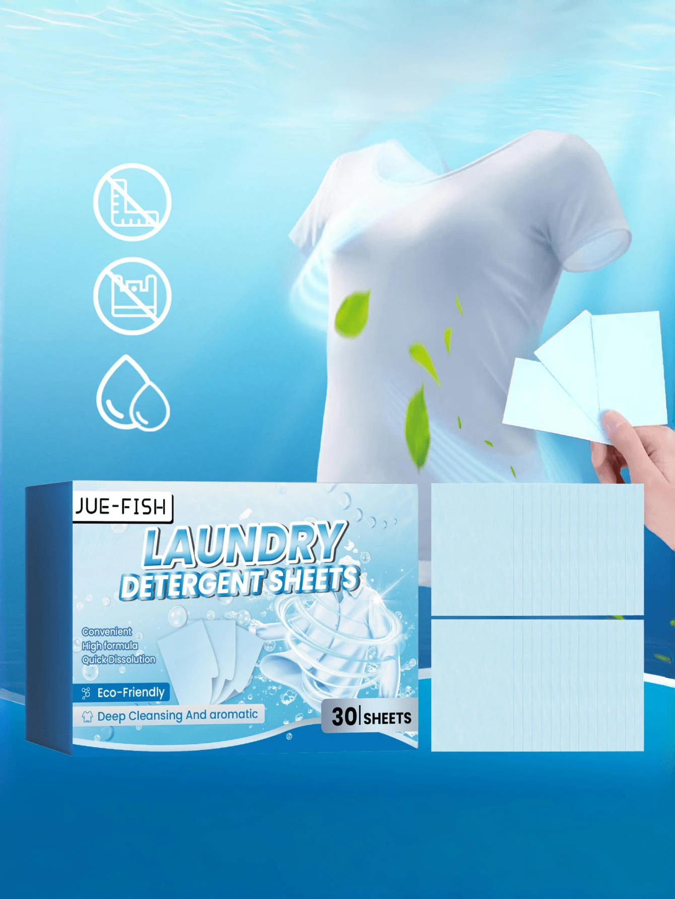 30pcs Laundry Tablets: Deep Cleansing Laundry To Remove Oil Stains And ...