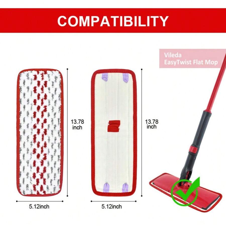 3pcs Replacement Mop Pads For O-Cedar EasyWring Spin Mop, Self-Wringing ...