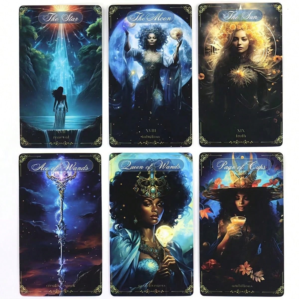 Divine Celestial Tarot Deck-78 Cards For Family Fun,High Quality ...