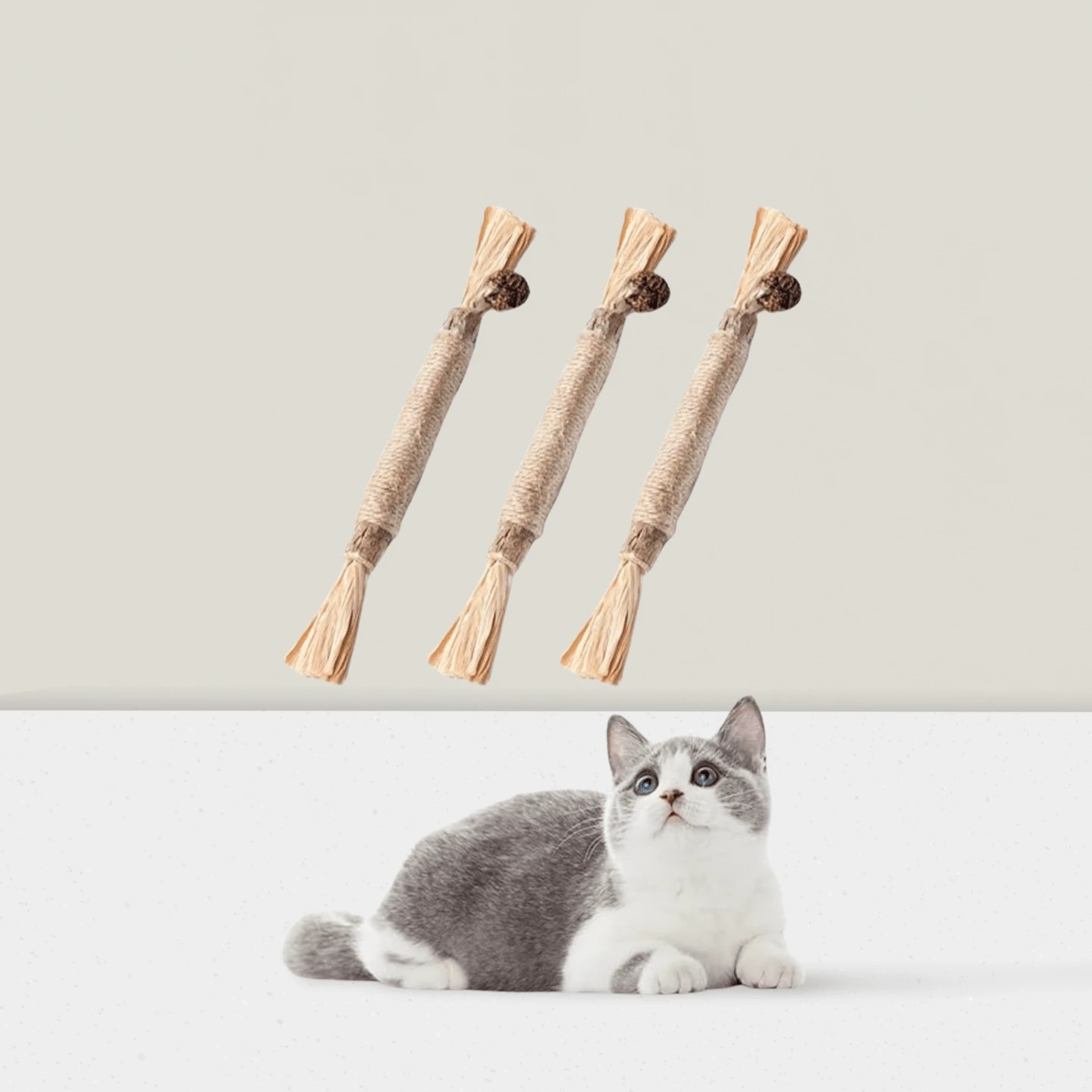 3 Pack Silvervine Cat Toys: Natural Silvervine And Catmint Blend Sticks ...
