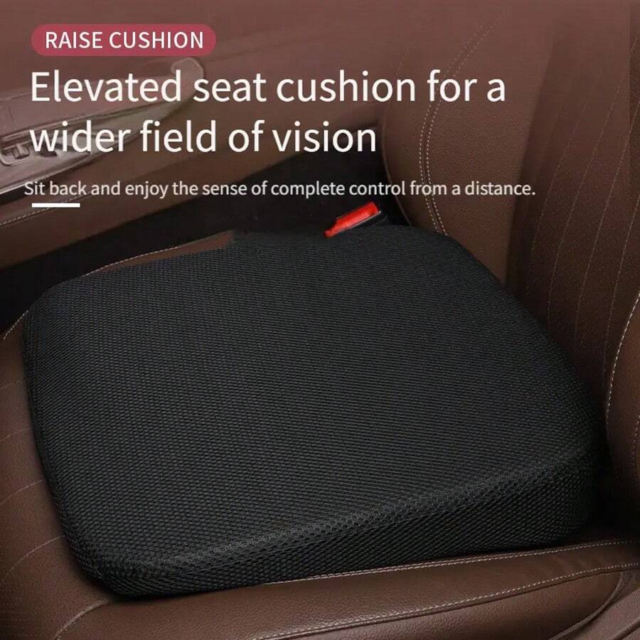 1pc Driving Comfort Booster Cushion, Thickened Car Seat Pad For Short ...
