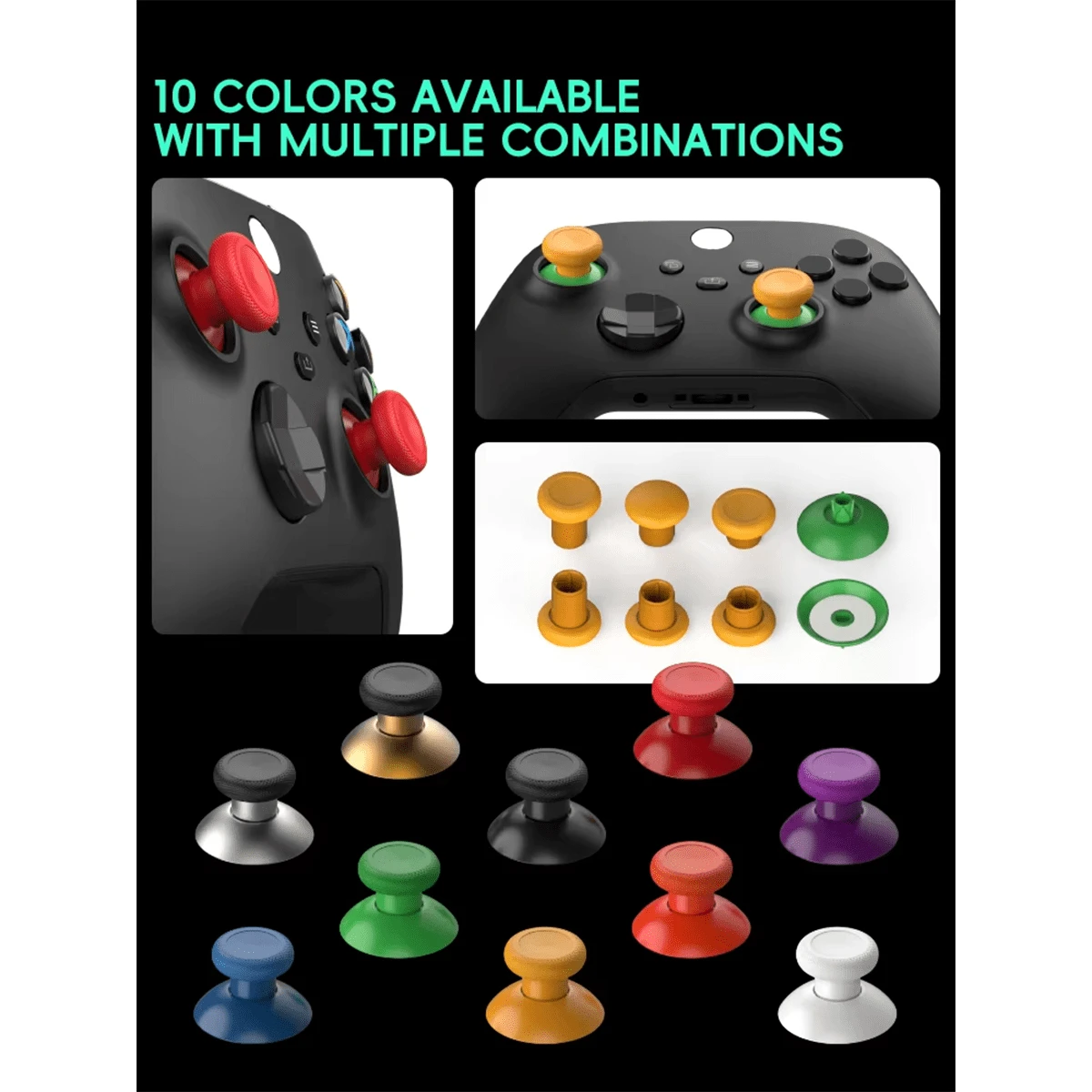 DATA FROG DATA FROG 8 PACK Metal Magnético Thumbsticks Joysticks ...