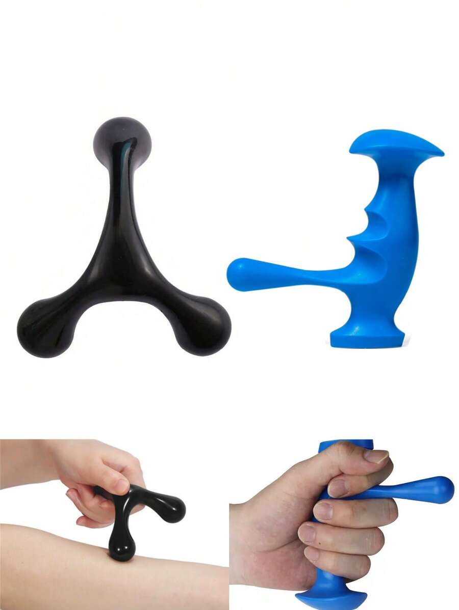 2pcs Muscle Trigger Point Massage Gun, Manual Massager, Finger Press ...