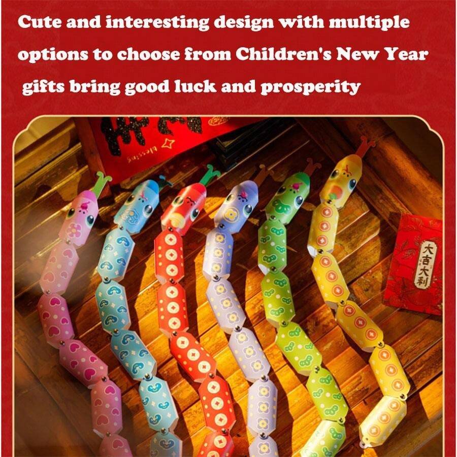 1/4pcs Chinese New Year Snake Toy, Heritage Bamboo Snake, DIY Craft ...