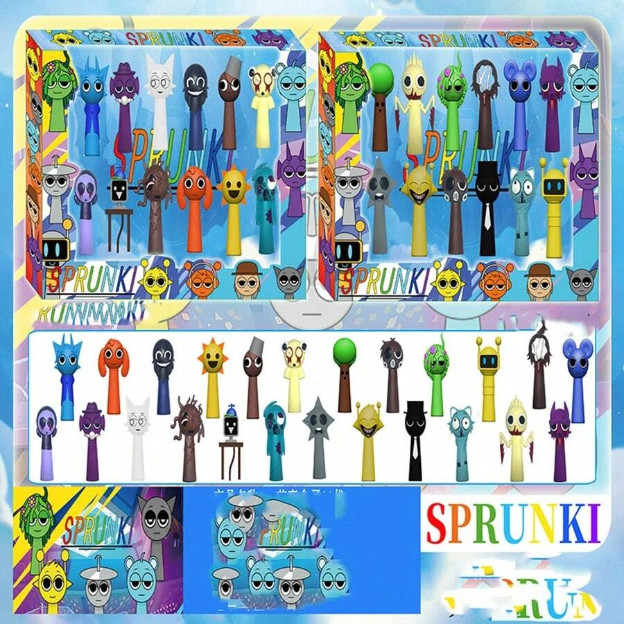 Sprunki Rhythm Box Game Peripheral PVC Accessories, Figurine Blind Box ...