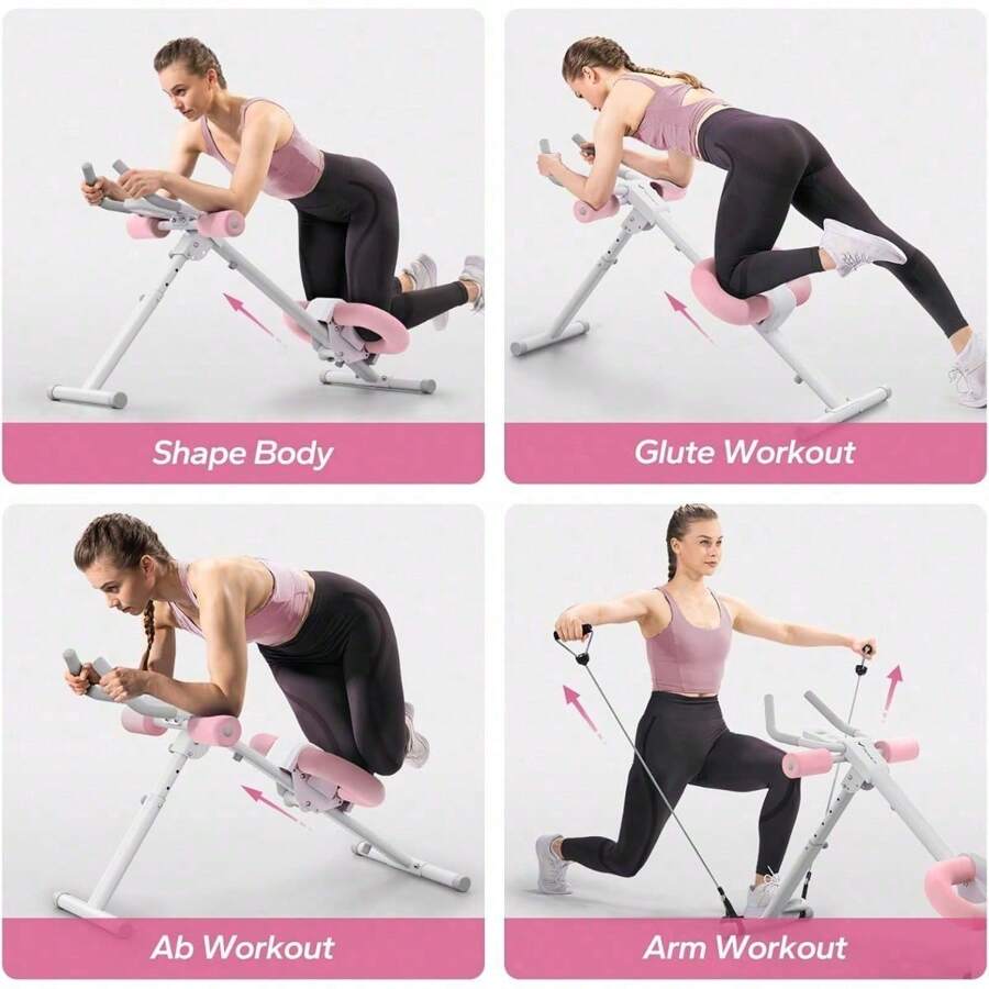 Ab Machine, Adjustable Ab Trainer Machine For Abs Workout At Home Gym ...