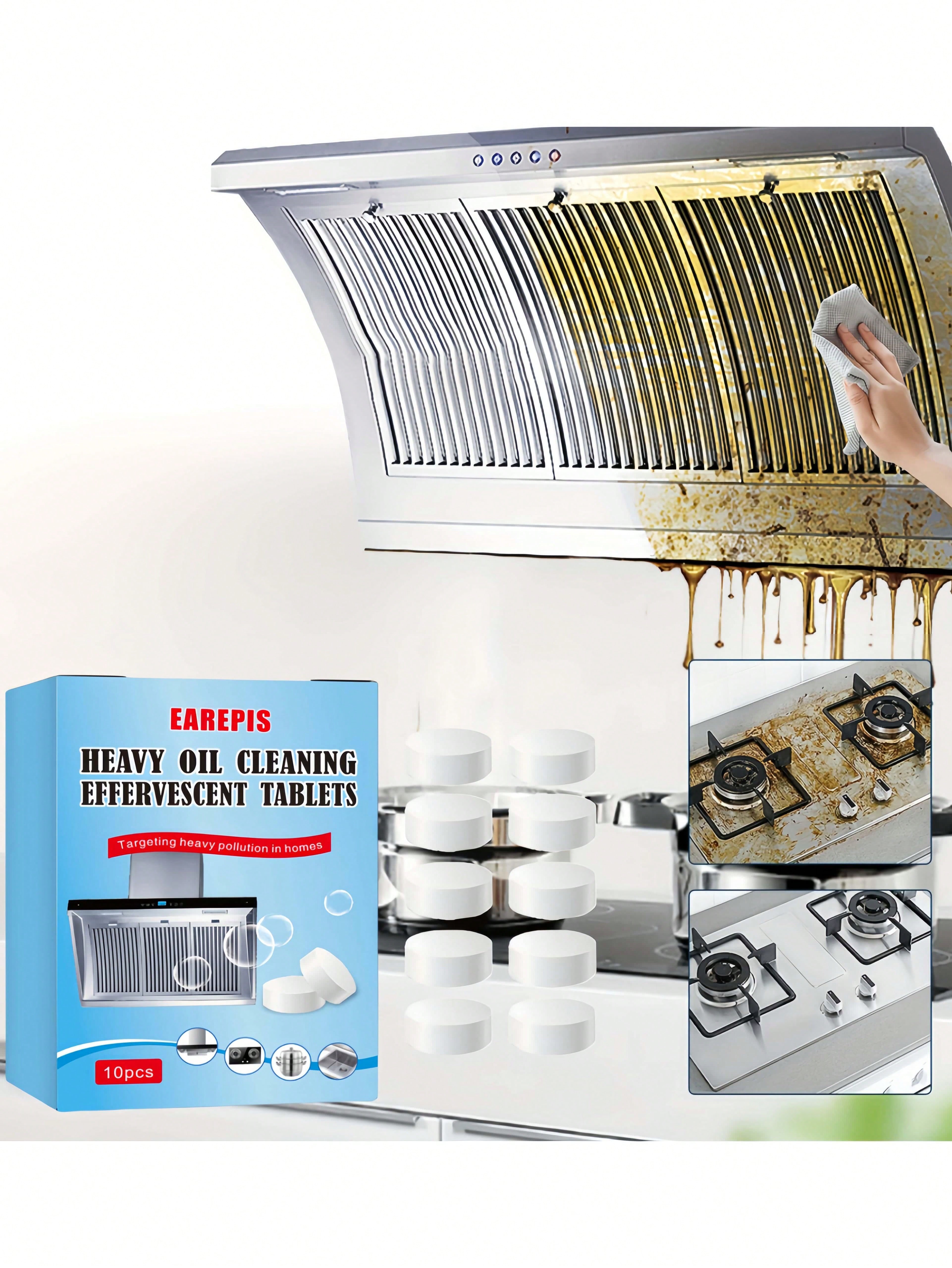 Powerful Degreasing Effervescent Tablets, Easy-Dissolving ...