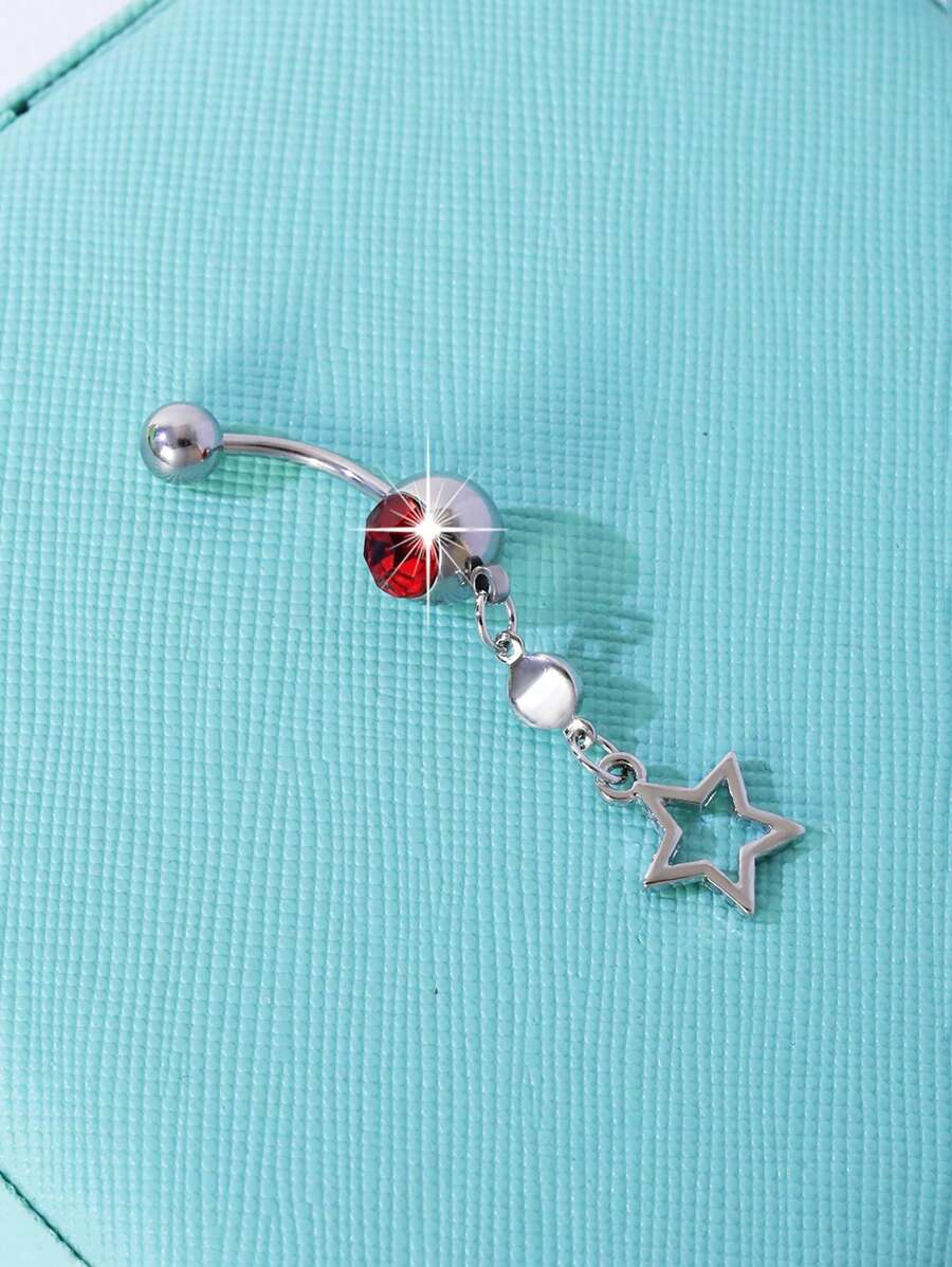 Fake Belly Small Cubic Zirconia Fake Belly Piercing Clip On Umbilical ...