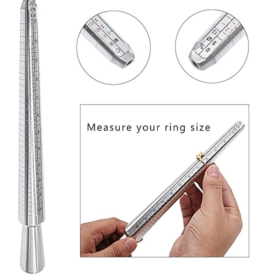 Jewelry Making Tools Kit: Ring Sizer Mandrel Set - Finger Size ...