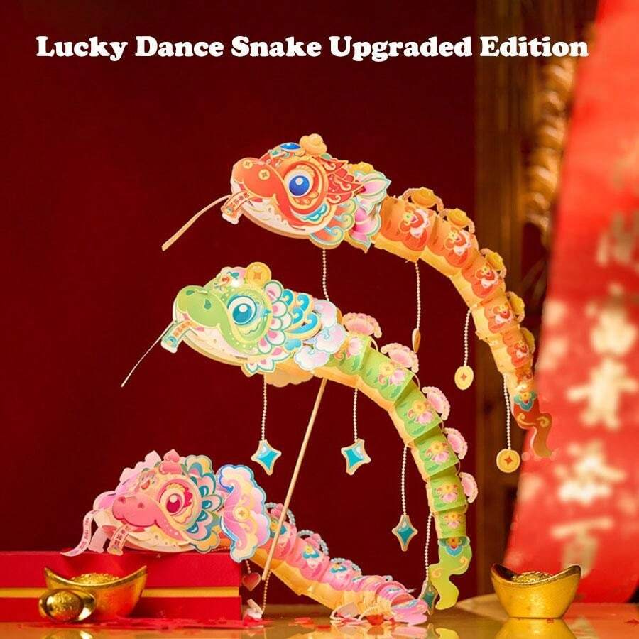 1/4pcs Chinese New Year Snake Toy, Heritage Bamboo Snake, DIY Craft ...