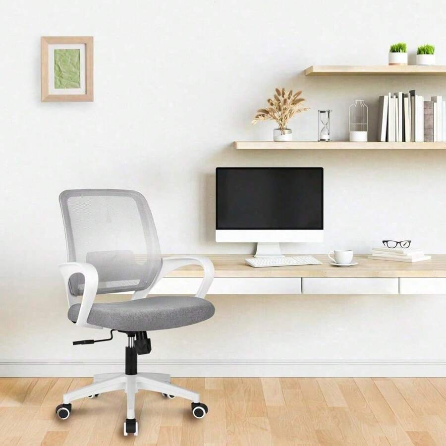 Ergonomic Desk Chair Mesh Computer Chair Lumbar Support Modern ...