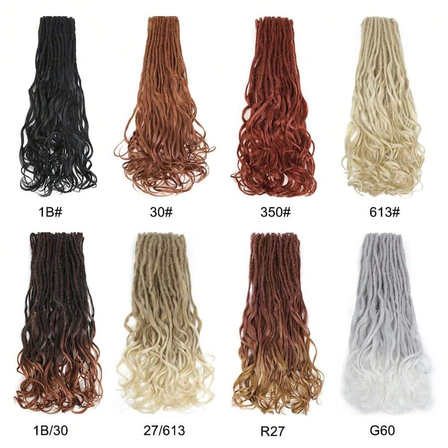 Loose Wave Dreads Synthetic French Curly Double Ended Dreadlock ...