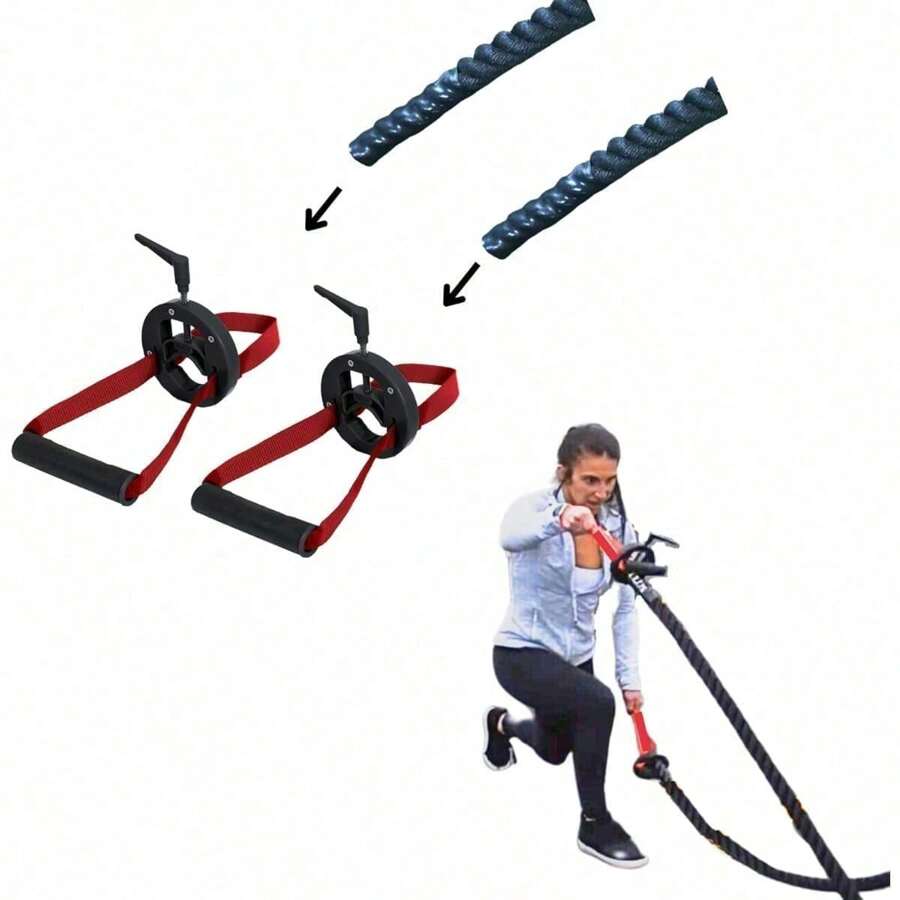 Gripz 4-In-One Grip Options For All Hand Sizes On Battle Ropes - 1.5 ...