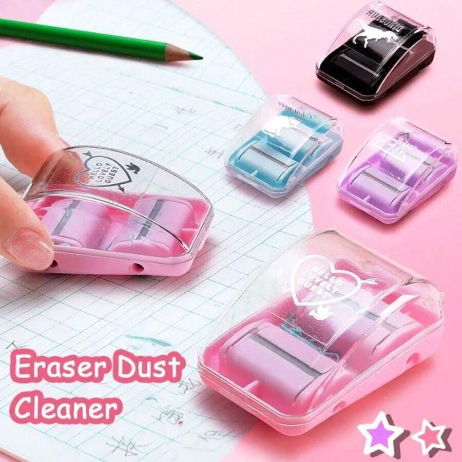 Mini Eraser Crumb Collectors Portable Desktop Vacuum Cleaner With Cute ...