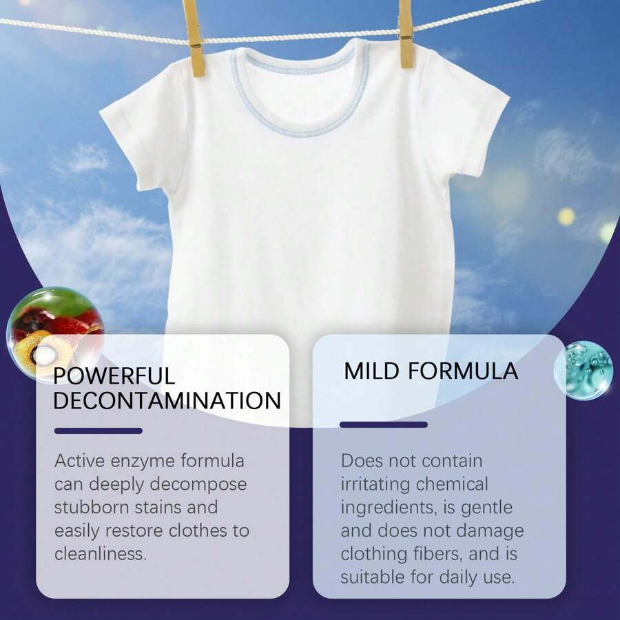 Active Enzyme Clothing Stain Remover Yellow Stain Stain Remover Mildew ...