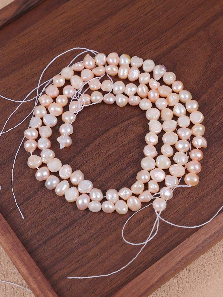 10pcs/String, Approx. 55 Pieces In Total Of 6-7mm Naturally Colored ...