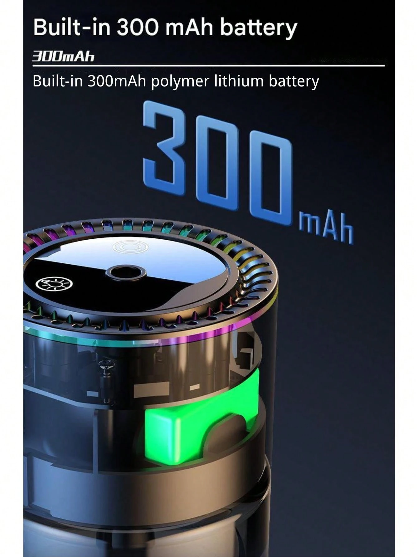 Smart Car Air Freshener, Ultrasonic Spray, Blue Light Enhanced Fountain ...